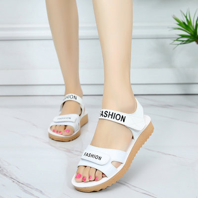 BS122 New Casual Orange Blue Slippers Female Summer Fashion Flat Non-Slip Outer Wear Sandals And Slippers Casual Slipper