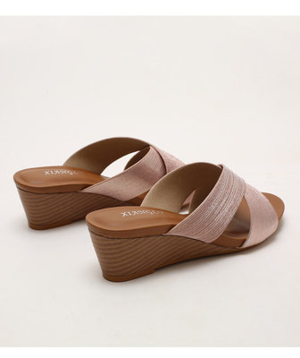 BS125 Slope Heel Roman Sandals Female New Style Bohemian National Wind Open Toe Holiday Travel Women'S Shoes Beach Shoes