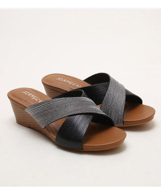 BS125 Slope Heel Roman Sandals Female New Style Bohemian National Wind Open Toe Holiday Travel Women'S Shoes Beach Shoes