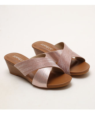 BS125 Slope Heel Roman Sandals Female New Style Bohemian National Wind Open Toe Holiday Travel Women'S Shoes Beach Shoes