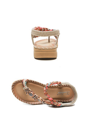 BS127 Spring 2021 Boho Fashion Sandals Women Amazon Cross-Border Wholesale Ladies Shoes Factory Supply