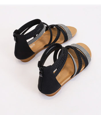 BS129 Foreign Trade Wedge Sandals Female New Style Summer Fairy Style With Skirt, Word With Flat Bottom Roman Women'S Sh