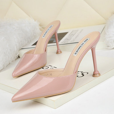 6288-3 Europe And The United States Sexy Pointed Shallow Mouth High Heels Stiletto Thin Temperament Sandals Professional