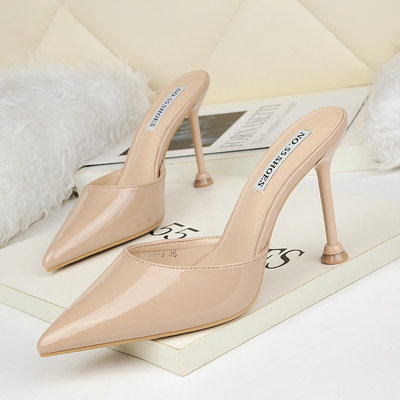6288-3 Europe And The United States Sexy Pointed Shallow Mouth High Heels Stiletto Thin Temperament Sandals Professional