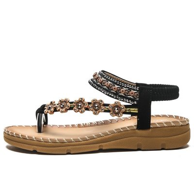 BS132 Spring 2021 New Bohemian Ethnic Style Thick-Soled Sandals Female Comfortable Foreign Trade Amazon Cross Ebay Suppl