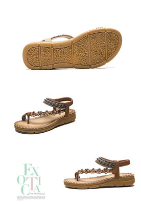 BS132 Spring 2021 New Bohemian Ethnic Style Thick-Soled Sandals Female Comfortable Foreign Trade Amazon Cross Ebay Suppl