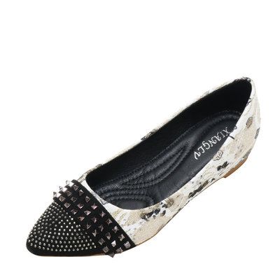 BS143 Internally Increased Single Shoes Women 2021 New Spring And Summer Shallow Mouth Non-Slip Mother Slope Heel Peas S