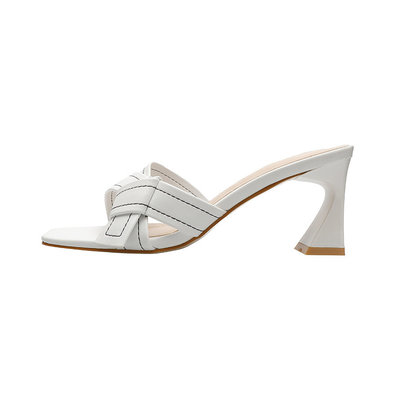 5569-1 Korean Fashion Open-Toe High Heels Are Thin Sexy All-Match Sandals Thick Heel Net Celebrity Party Sandals Women'S