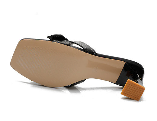 5569-1 Korean Fashion Open-Toe High Heels Are Thin Sexy All-Match Sandals Thick Heel Net Celebrity Party Sandals Women'S
