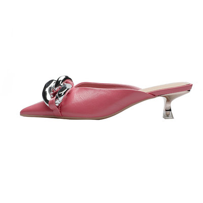 8001-3 European And American Sexy Pointed-Toe Shallow Mouth High Heels Are Thin Stiletto Net Red Sandals Stiletto Heel S