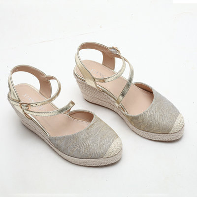 BS156 Slope Heel Platform Sandals Summer Sponge Cake Word With Roman All-Match Casual Fashion Mother Shoes