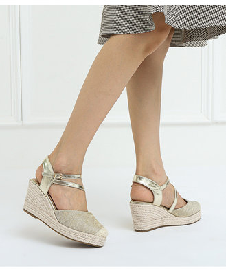 BS156 Slope Heel Platform Sandals Summer Sponge Cake Word With Roman All-Match Casual Fashion Mother Shoes