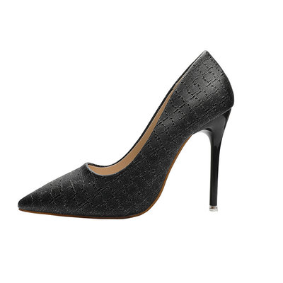 3088-1 Korean Fashion Pointed Shallow Mouth High Heels Nightclub Thin Sexy Women'S Single Shoes Stiletto Professional OL