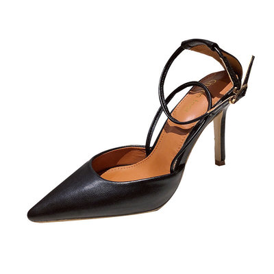 YTH001 Baotou Women'S Sandals Pointed Toe Fashion Buckle Strap Ladies Stiletto Cross Strap High Heels Brand Women'S Shoe