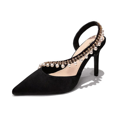 YTH003 Customized Women'S Shoes Autumn New Sexy Word With Satin Rhinestones Diamond-Studded European And American High H