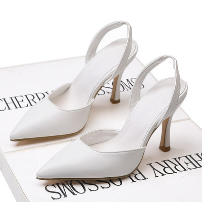YTH008 Single Shoes Women'S New Pointed Toe European And American Summer Leather Shallow Mouth High Heels Stiletto Fashi