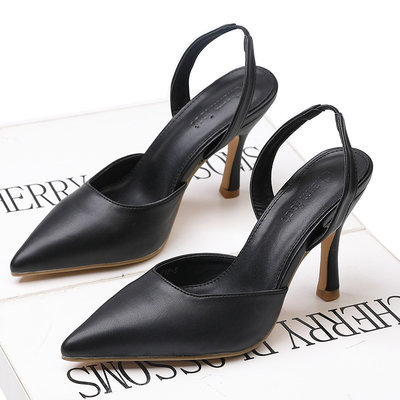 YTH008 Single Shoes Women'S New Pointed Toe European And American Summer Leather Shallow Mouth High Heels Stiletto Fashi