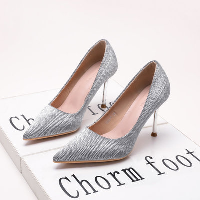 YTH012 High-Heeled Shoes Women'S 2021 Summer And Autumn New Style European And American Pointed High-Heeled Shallow Mout
