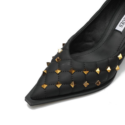 6899-1 Sexy Pointed Shallow Mouth High Heels Are Thin Nightclub Rivet Women'S Singles Net Red Banquet Women'S Shoes