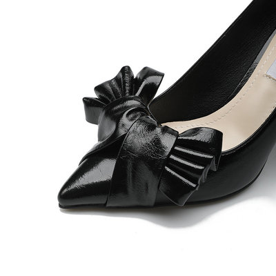9811-3 Fashion Pointed Shallow Mouth High Heels Bow Sexy Thin Women'S Single Shoes Nightclub Professional Women'S Shoes