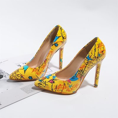 BS159 Women'S Shoes Fashion High Heels Shallow Mouth Pointed Candy Color Thin Personality Niche Single Shoes Fashion Wom
