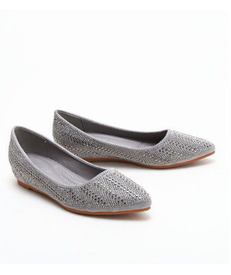 BS161 Wedge Heel Single Shoes Women'S Mid-Heel New Style Pressure Drill Inner Increase Women'S Shoes One Foot Large Size