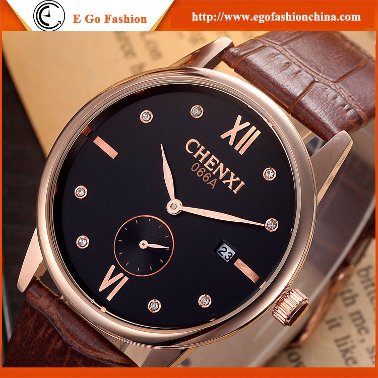 066A Rose Gold Roma Marks Stainless Steel Caseback Watch Quartz Movement Japan Watch OEM