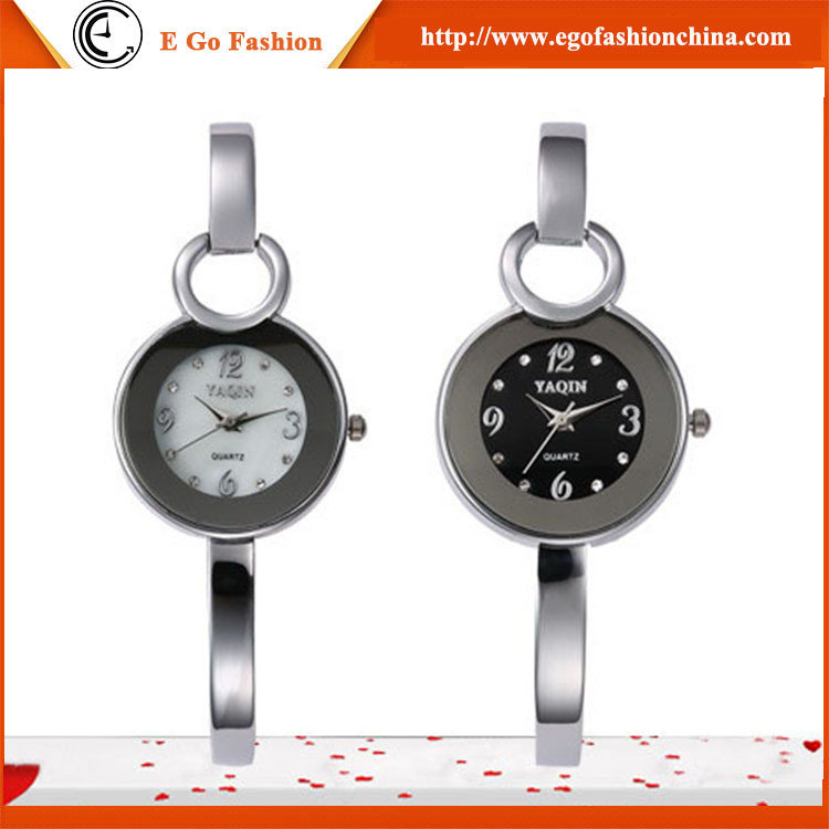 YQ08 Fashion Bangle Bracelet Watch for Girls Ladies Woman Female Dress Stainless Watch New