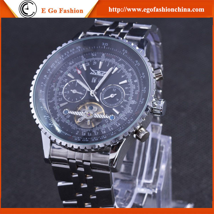 WN10 Fashion Business Watch JARAGAR Stainless Steel Watches Man Business Classic Watch Men