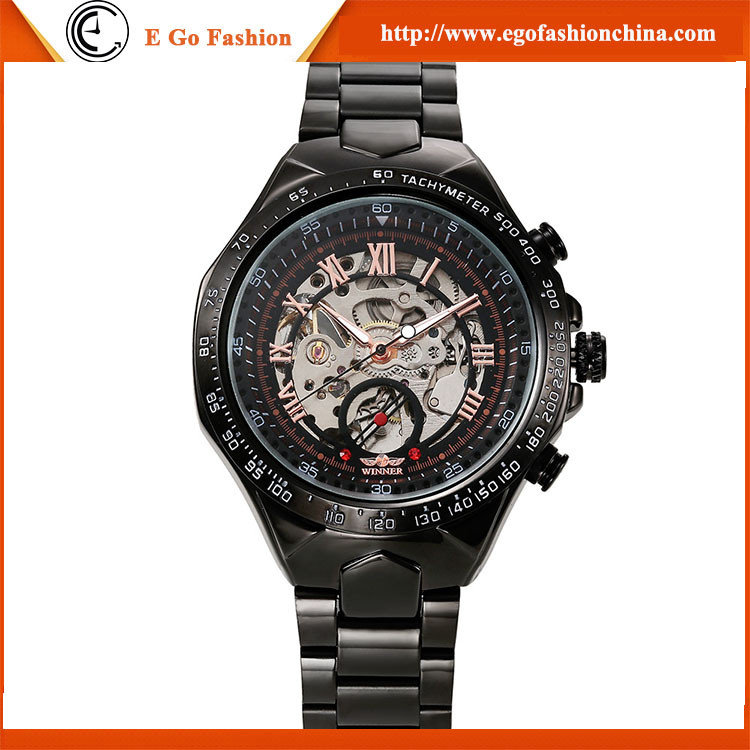WN18 30M Waterproof Watch WINNER High End Stainless Steel Watch Mechanical Watch Sport Man