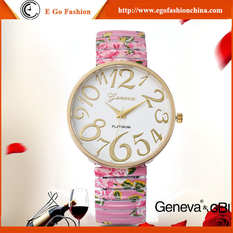 GV09 Geneva Watches for Woman Lady Girls Watch Rose Luxury Watch Hotsale Alloy Watch Women