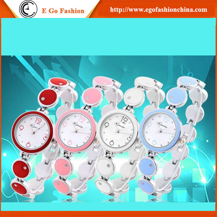 KM15 Candy Color Women Kimio Chain Bracelet Wrist Analog Quartz Dial Watch Gift Wristwatch
