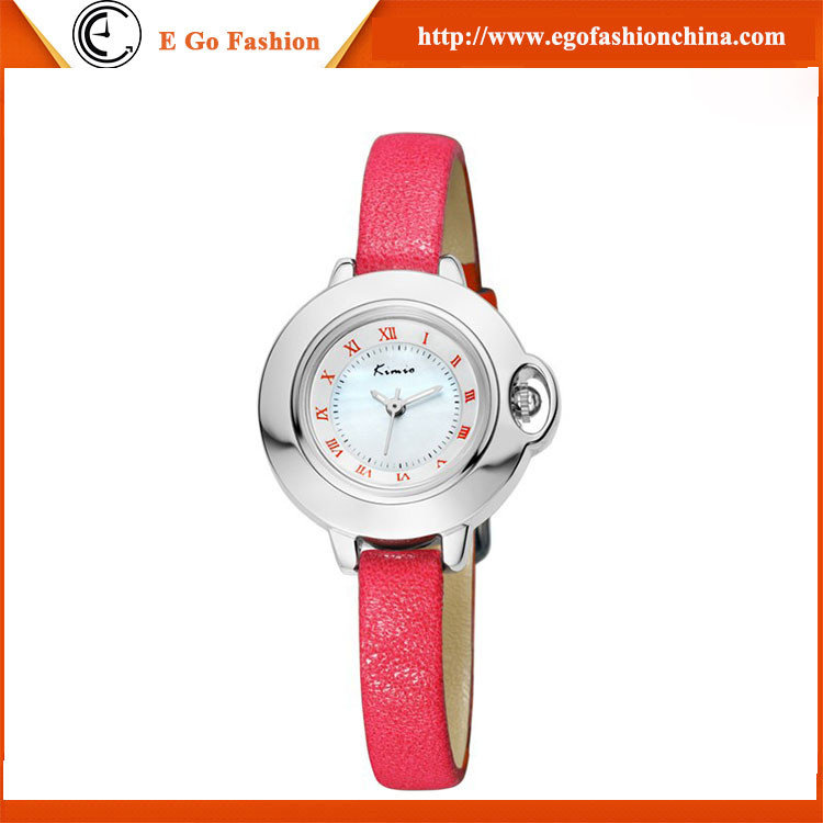 KM17 KIMIO Women Men Unisex Watches Quartz Sport Wrist Watch Leather Band Letters Analog