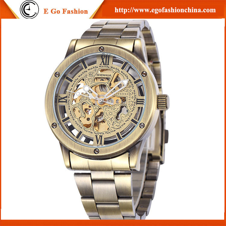 SH01 Vintage Watch Man China Watch Supplier SHENHUA Branding Watches Mechanical Gift Watch