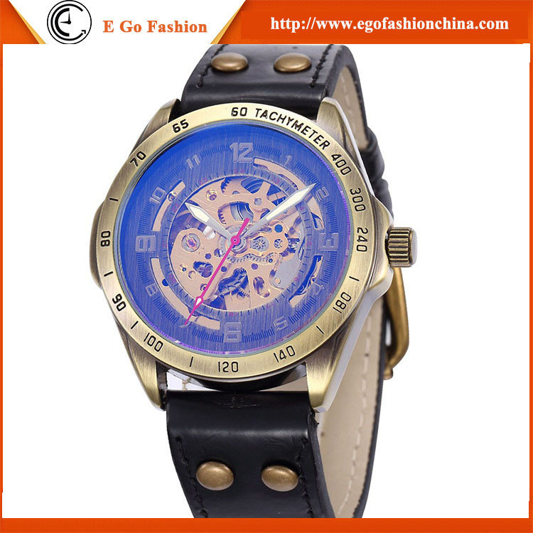 SH19 Genuine Leather Watch Man Men's Watch Trendy Mechanical Watch Stainless Steel Watch