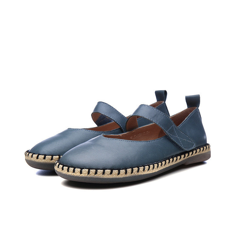 S301 2020 Spring And Summer New Simple And Versatile Round Toe Women'S Shoes Convenient Velcro One-Word Sandals Guangzho