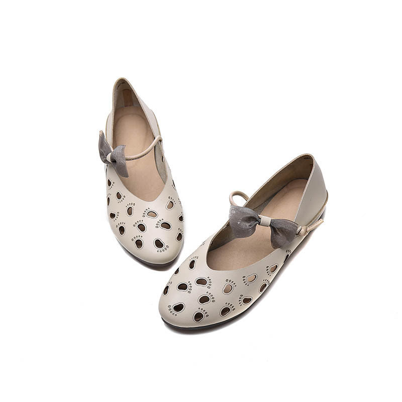 S420 Summer Sandals Women 2020 New Hole Shoes Hollow Small Feet White Shoes Bow Knot Shoes Buckle Sandals