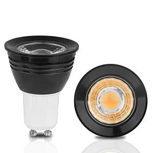 Black cover COB 5W Gu10/ Mr 16/E27 Spot light supplier