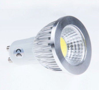 hot selling COB Sliver cover LED 5W Gu10/ Mr 16/E27 Dimmable Spot light supplier
