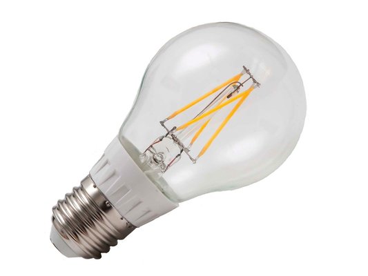 E27 2W-10W 85-265V AC Filament Full Milky Glass A60 warm white LED Bulb supplier