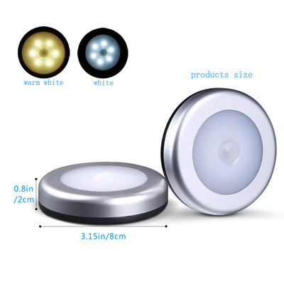 LED Motion Sensor Led Under Cabinet Lights Dry Battery LED Night Light Motion Lamp 6leds PIR Body Motion Wall Ind supplier