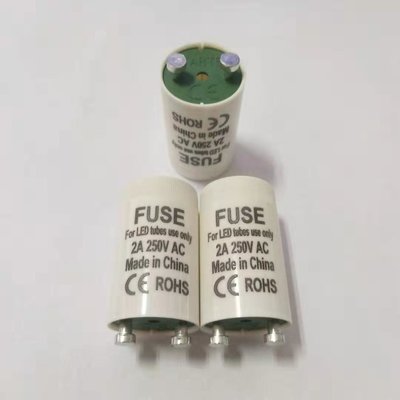 factory direct sale high-quality special for AC220V-240V 4-80W fluorescent tube fuse starter CE Rohs fuse starters supplier