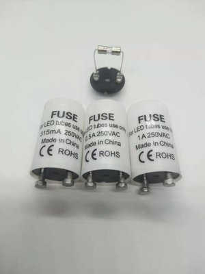 factory direct sale high-quality special for AC220V-240V 4-80W fluorescent tube fuse starter CE Rohs fuse starters supplier