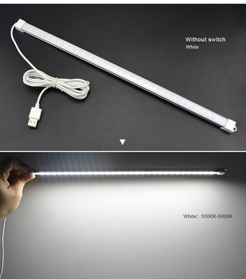 Portable USB LED Cabinet Light DC 5V Hard wall lamp tube Reading Desk light with button switch on/off For Kitchen Night supplier