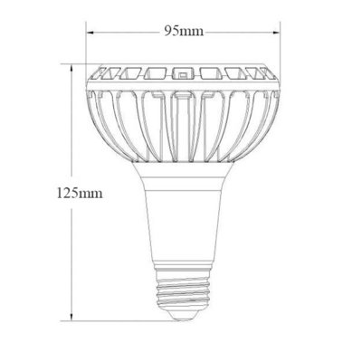 2500lm 28W COB Color Diameter 95mm Par30 LED Par Light