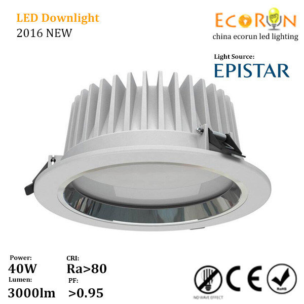 6inch cri80 round 20w 30w smd led downlight dimmable with beam angle 100deg