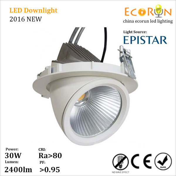 special adjustable downlight 15w 25w 30w led lights gimbal led downlight cool white