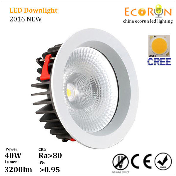 round shape cutout 72-80mm life time >50000 hours 15w 20w cob led downlight 2700k