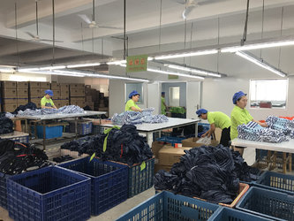 XIAMEN GREENLIKE BAG CO.,LTD factory production line