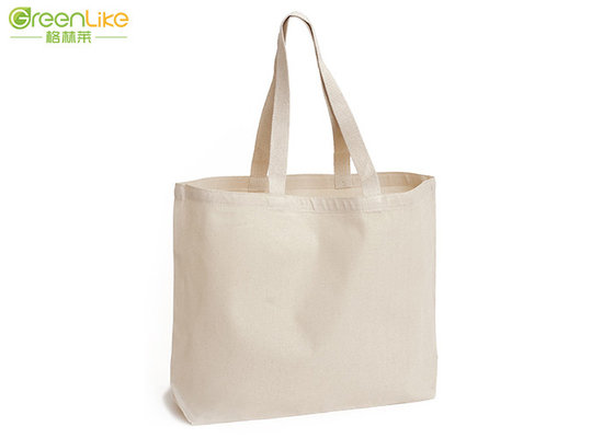 8 Ozs Blank Custom Eco Friendly Shopping Bags Personalized 100% Cotton Canvas